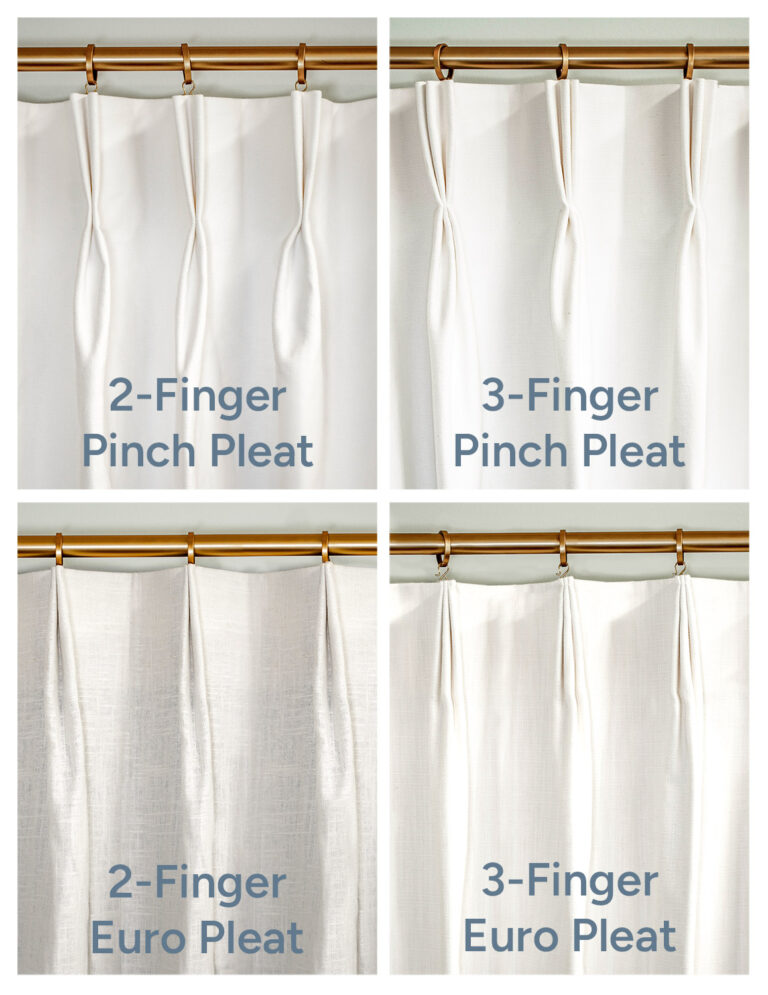 Custom Pleated Lined Drapes in Abby Line Twill - RichTex Fabrics ...