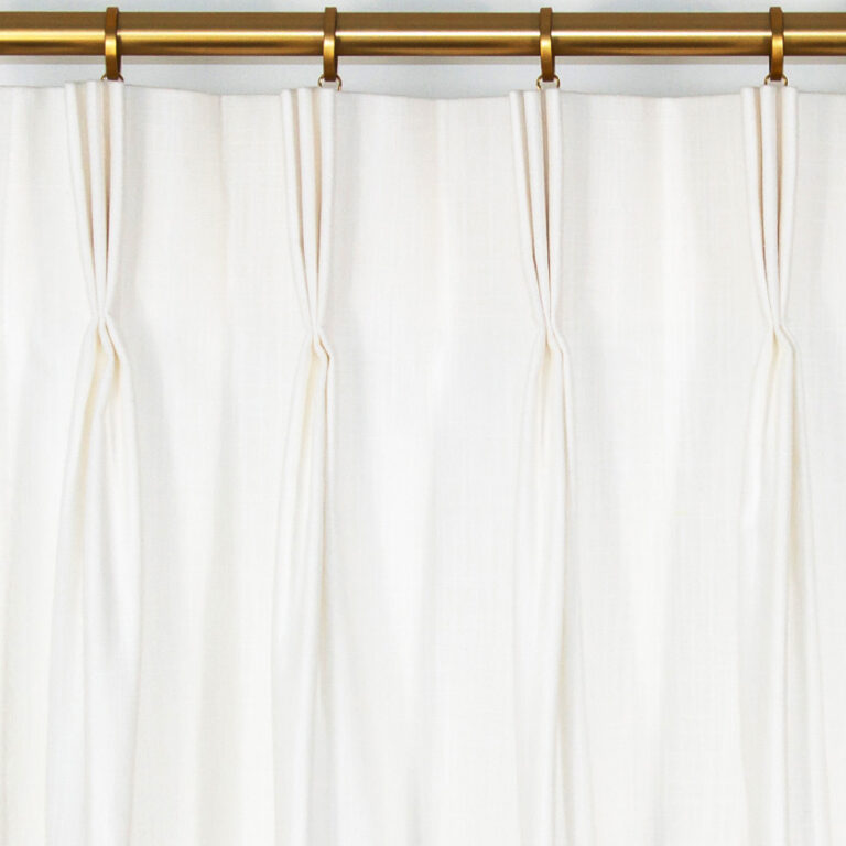 Premium Custom Drapes in Oyster Linen (2 Panels) - Rich Tex