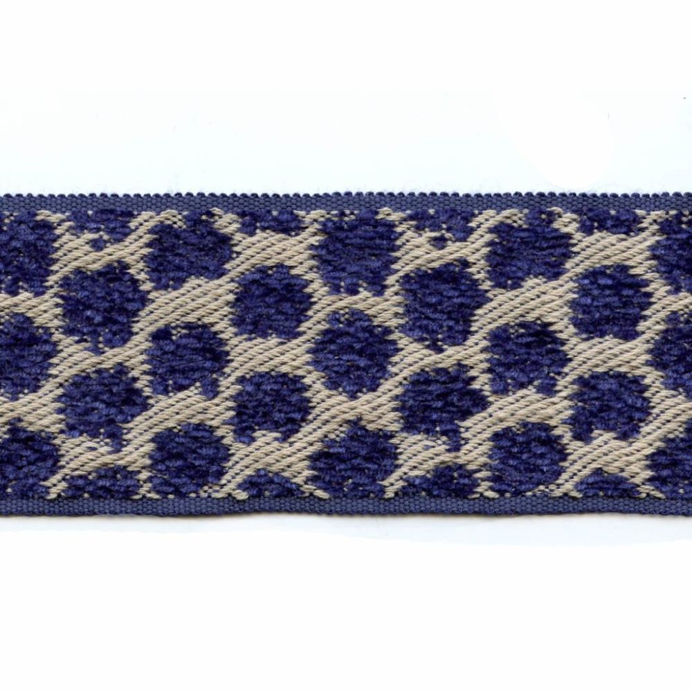 Blue Geometric 2" Decorative Border Tape Trim GY200/26