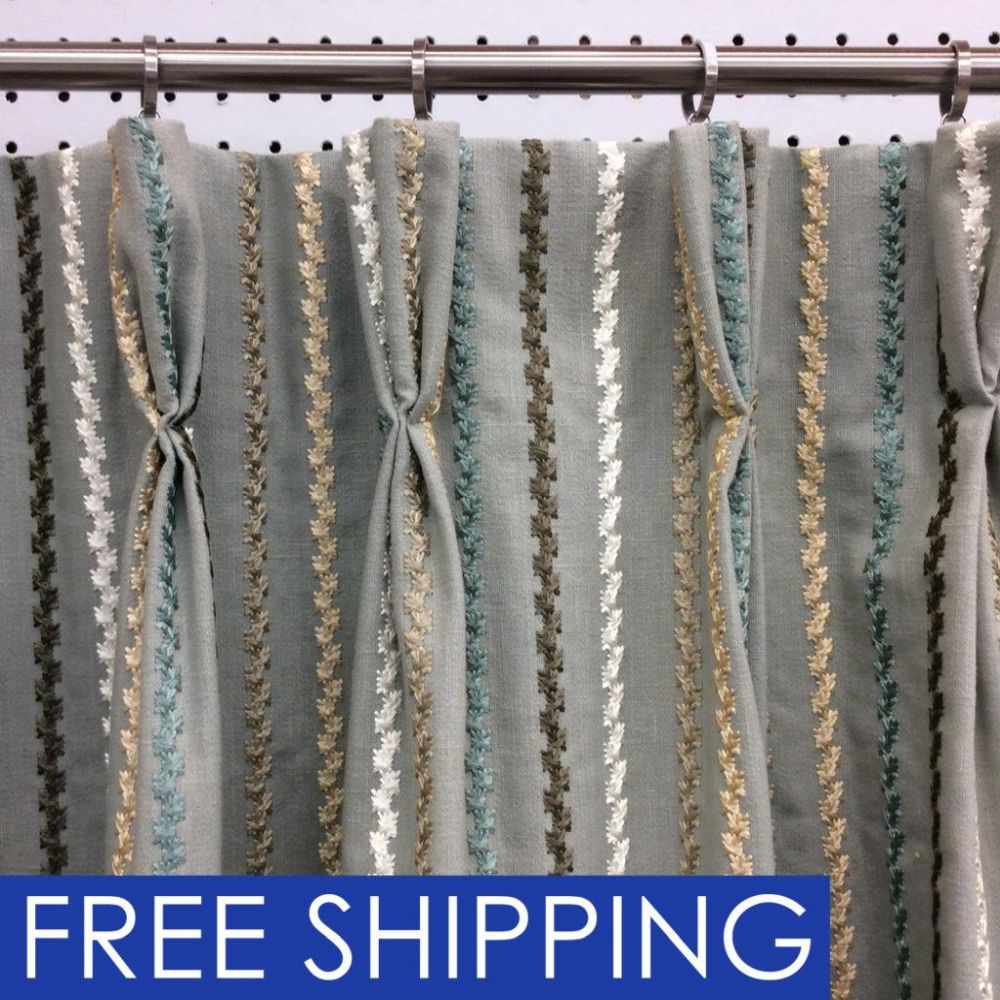 Custom Pleated Lined Drapes in White Linen (2 Panels) - RichTex Fabrics ...