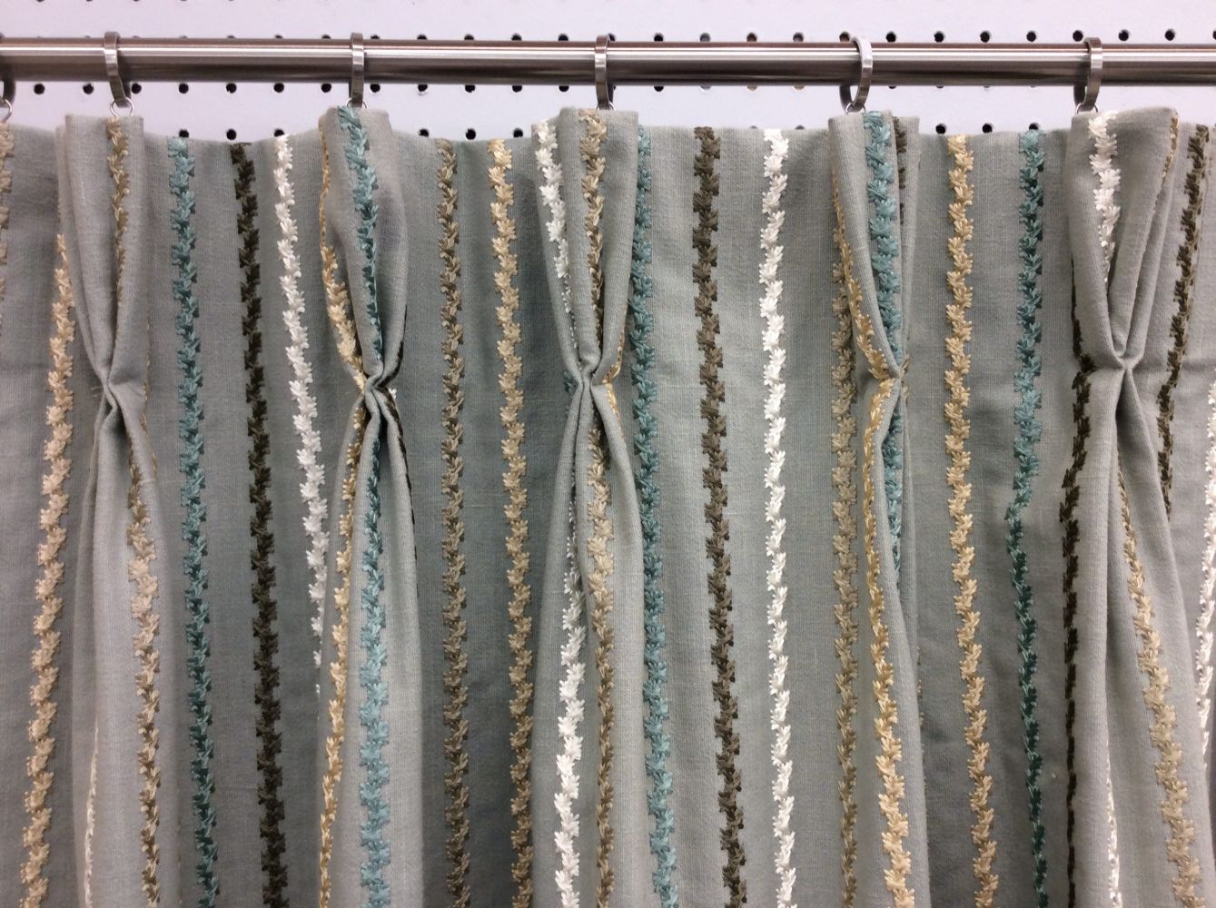Custom Pleated Lined Drapes in Natural Cotton Duck (2 Panels) - RichTex ...