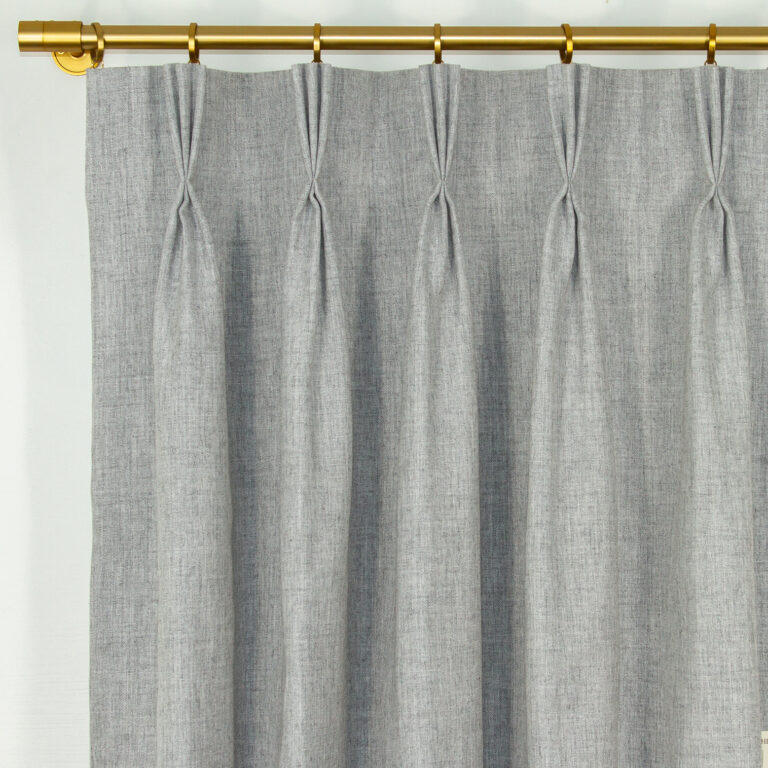 Custom Drapes in Logan Light Gray - Rich Tex
