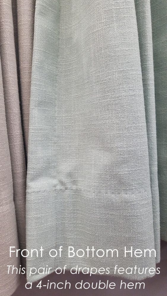 Premium Custom Drapes in Punjab Ice Blue - Rich Tex