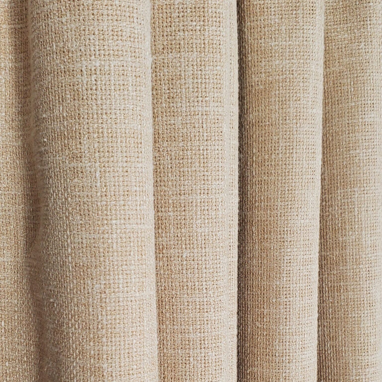 On-the-Move Pleated Lined Drapes in Magellan Fawn, Linen-Look Fabric (1 ...