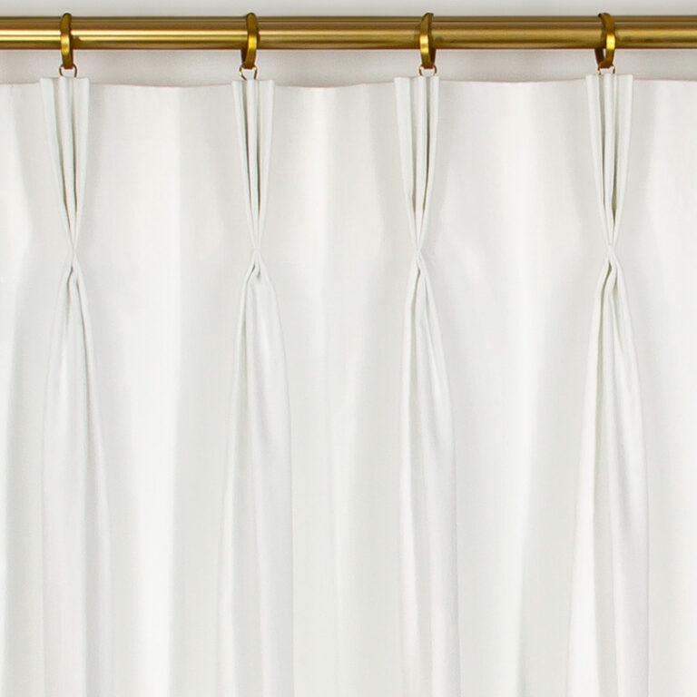 Custom Pleated Lined Drapes in Abby Line Twill - RichTex Fabrics ...