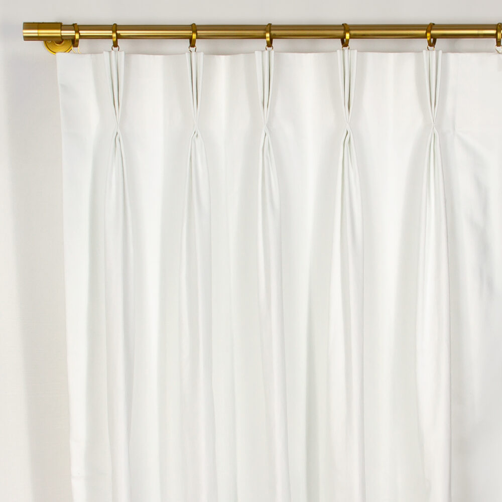 Custom Pleated Lined Drapes in Abby Line Twill - RichTex Fabrics ...
